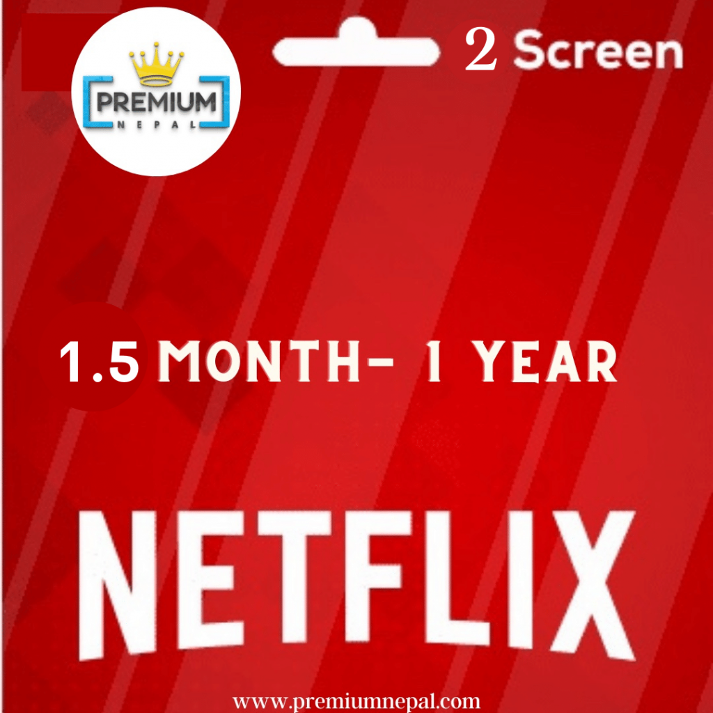Netflix 2 Screen (Shared with pin lock profile) - Premium Nepal